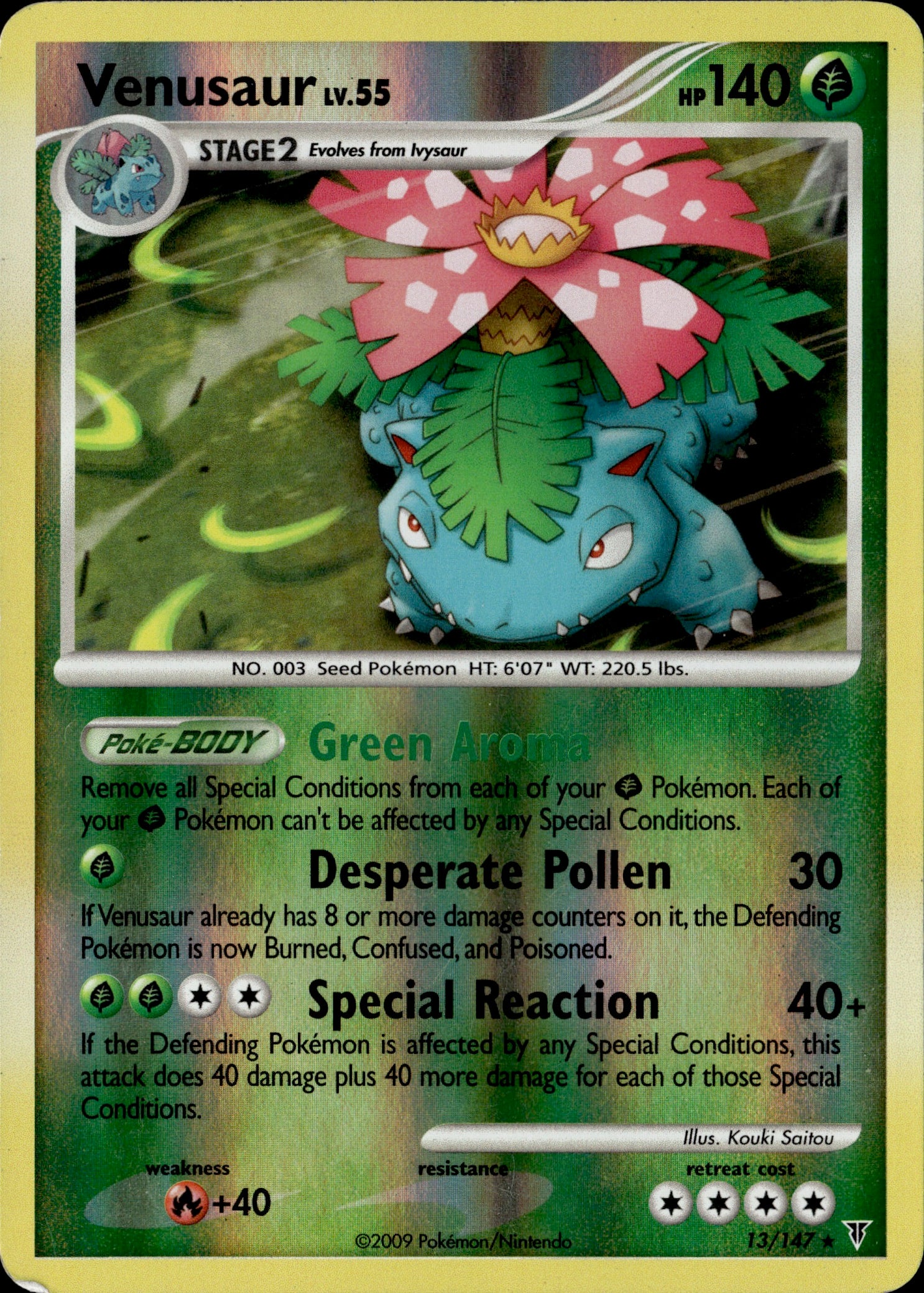 Venusaur Reverse Holo 13/147 [Supreme Victors] – Leo Games
